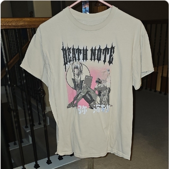Shirts | Death Note Graphic Tshirt Cream | Poshmark
